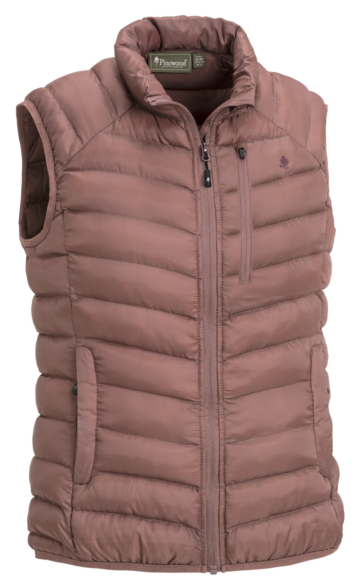 Pinewood Insulation Vest Marron Rose - Dametøj - Outdoor By Nature