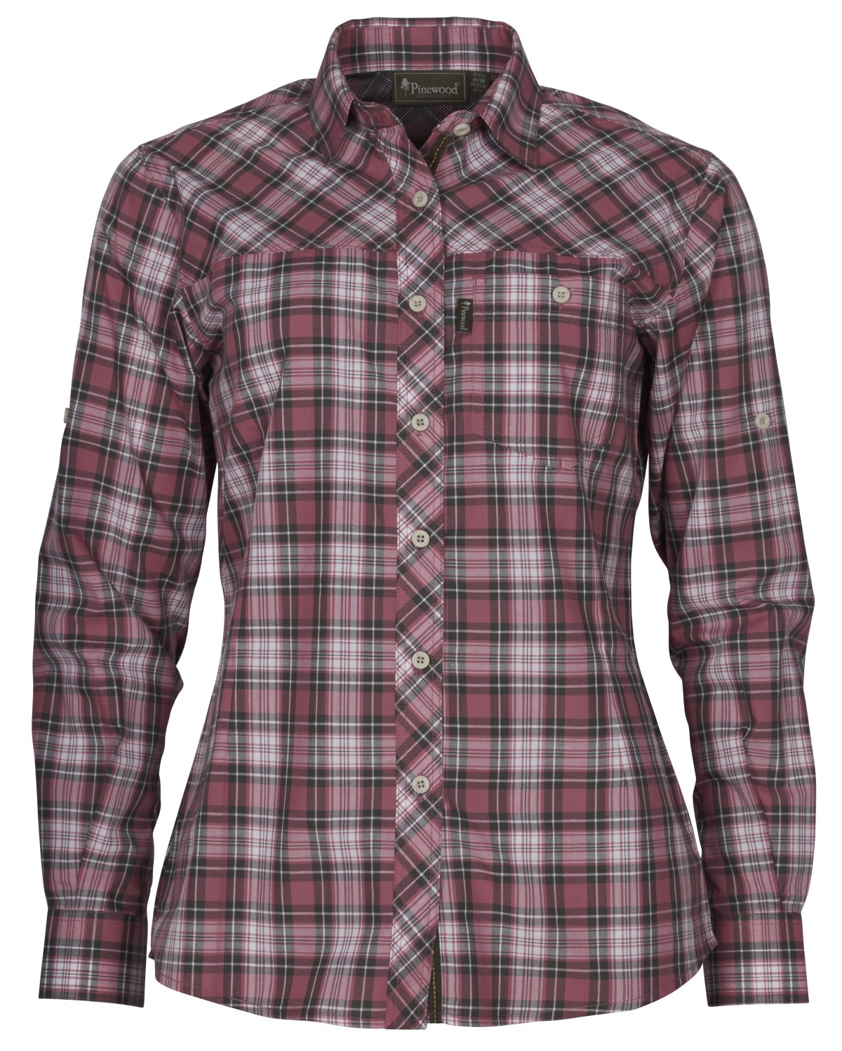Pinewood Cumbria Skjorte Pink/Grå - Dametøj - Outdoor By Nature
